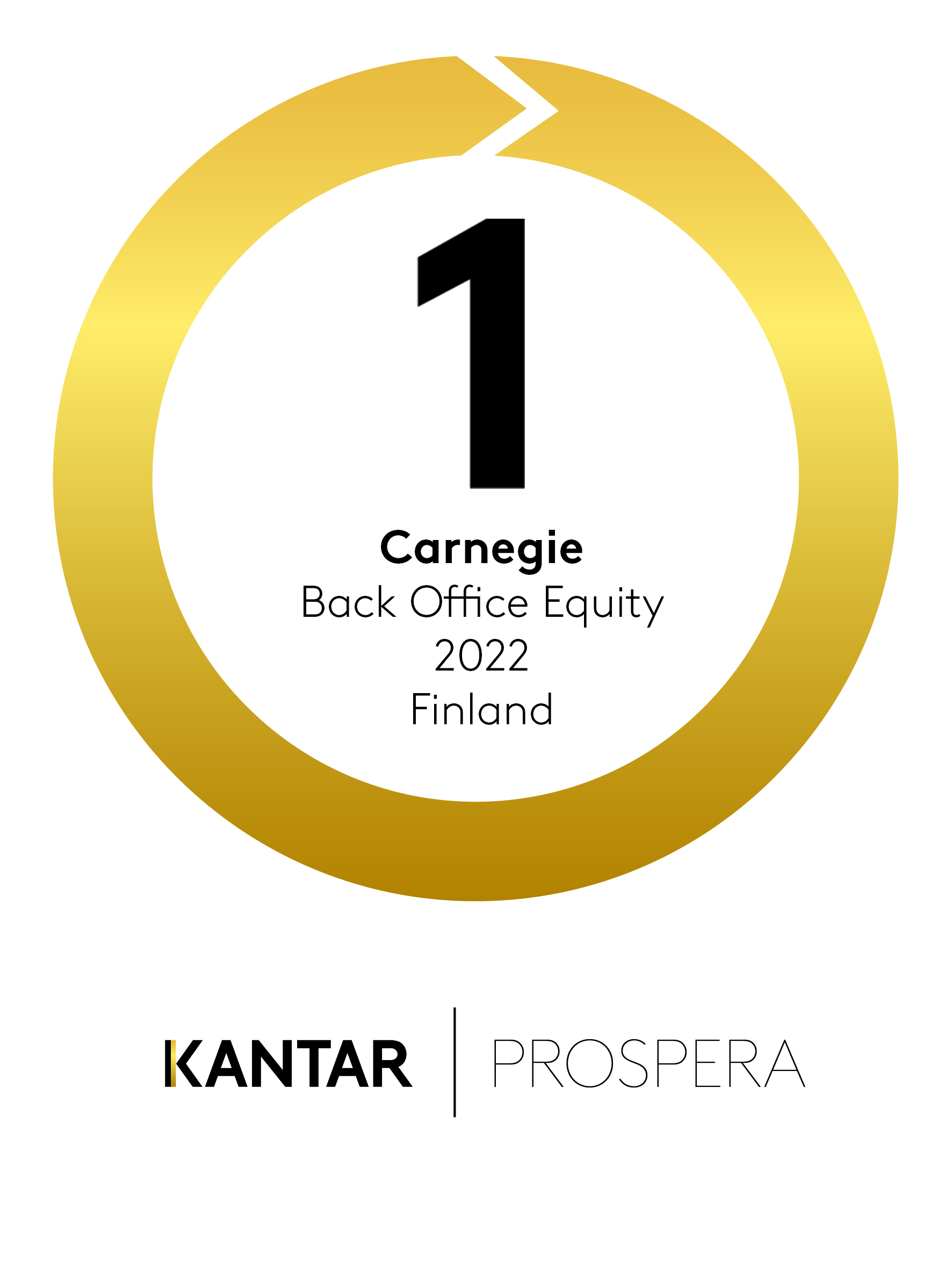 Carnegie is ranked number 1 in Back Office Equity Finland by Prospera ...